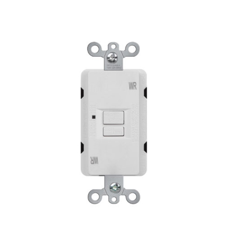 AIDA Self-Test 20A Blank Face GFCI Receptacle with LED Light
