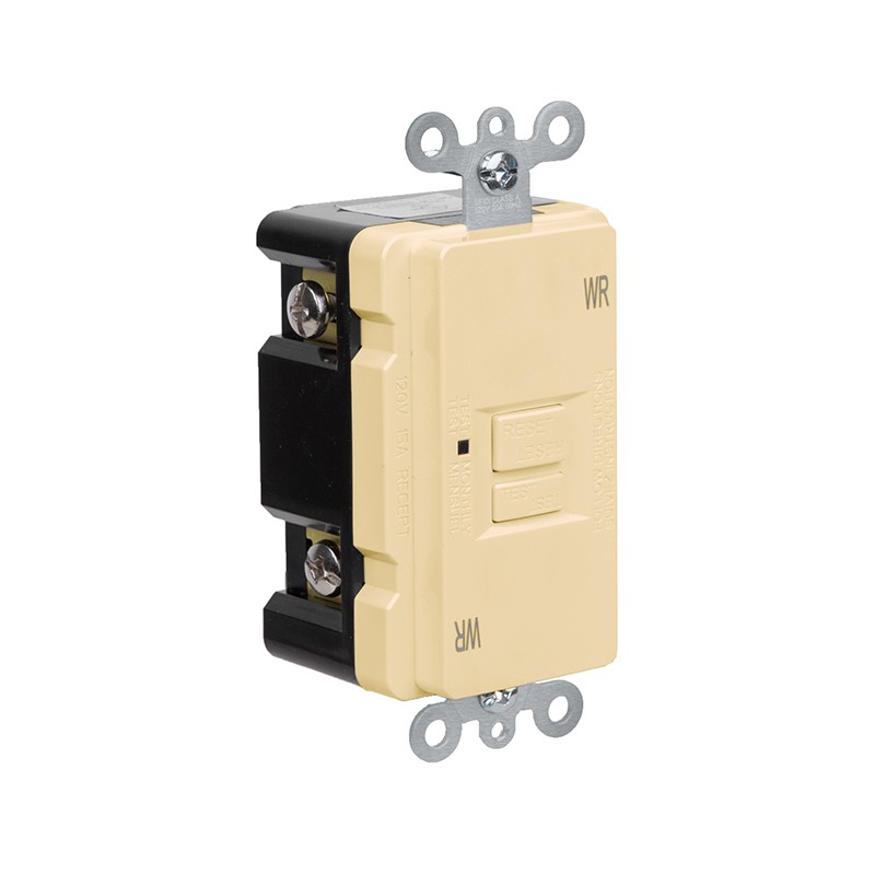 AIDA Self-Test 20A Blank Face GFCI Receptacle with LED Light