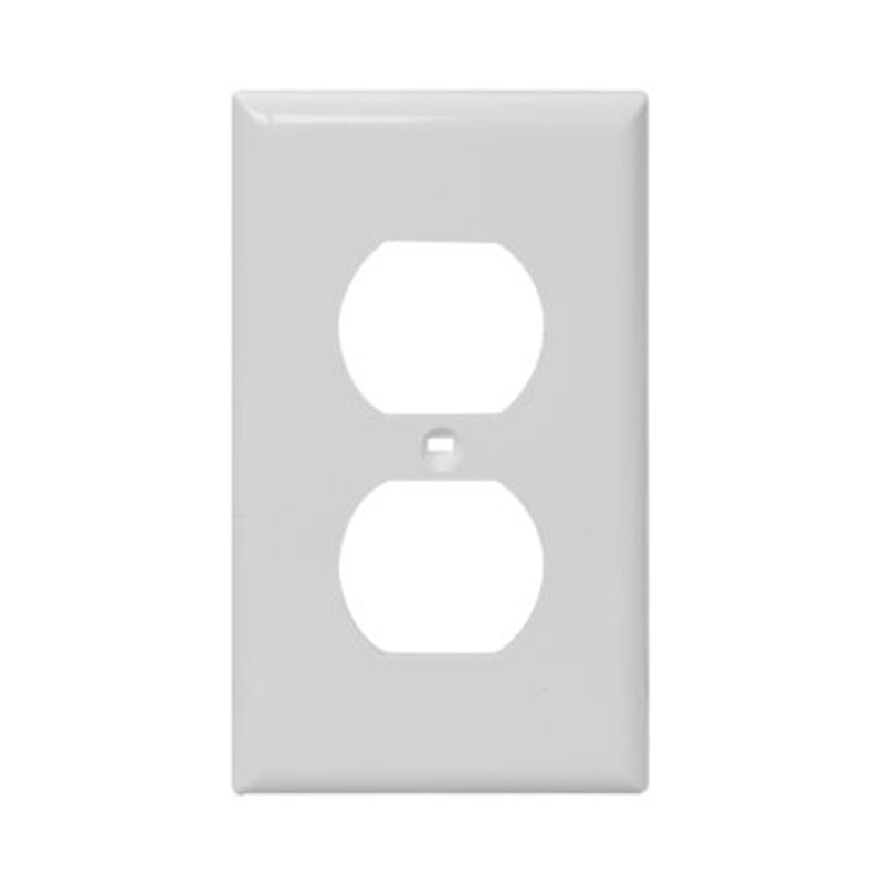 AIDA 1 Gang Plastic Duplex Receptacle Wall Plate