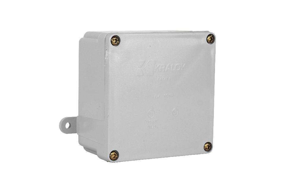 Kraloy Fittings JB12124 12X12X4 JUNCTION BOX PVC