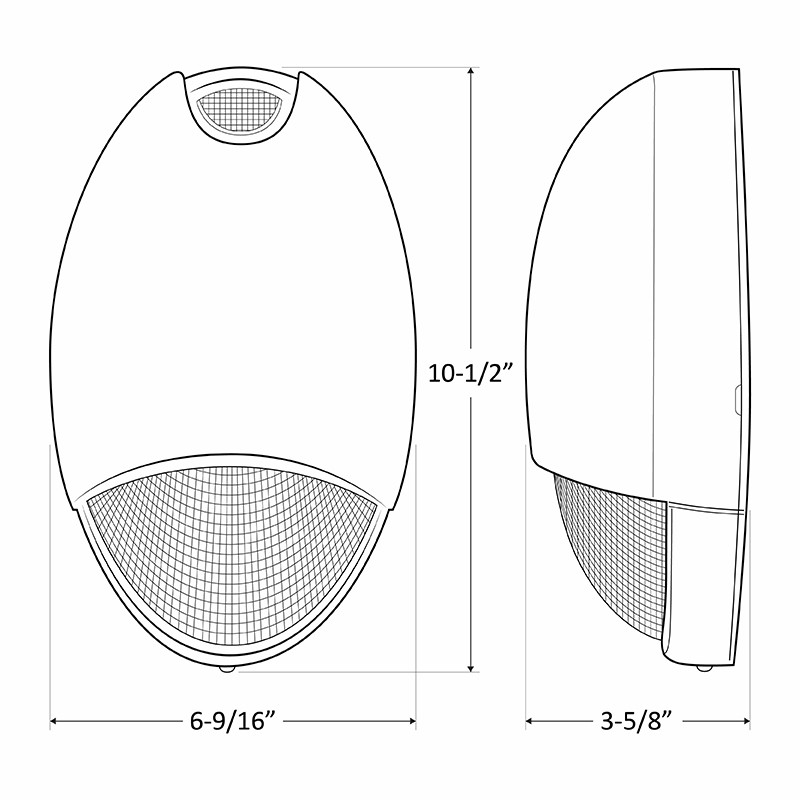 Westgate DBEL-ACEM-BR-SDT-CW 12W DECORATIVE OUTDOOR LED EMERGENCY LIGHT ...