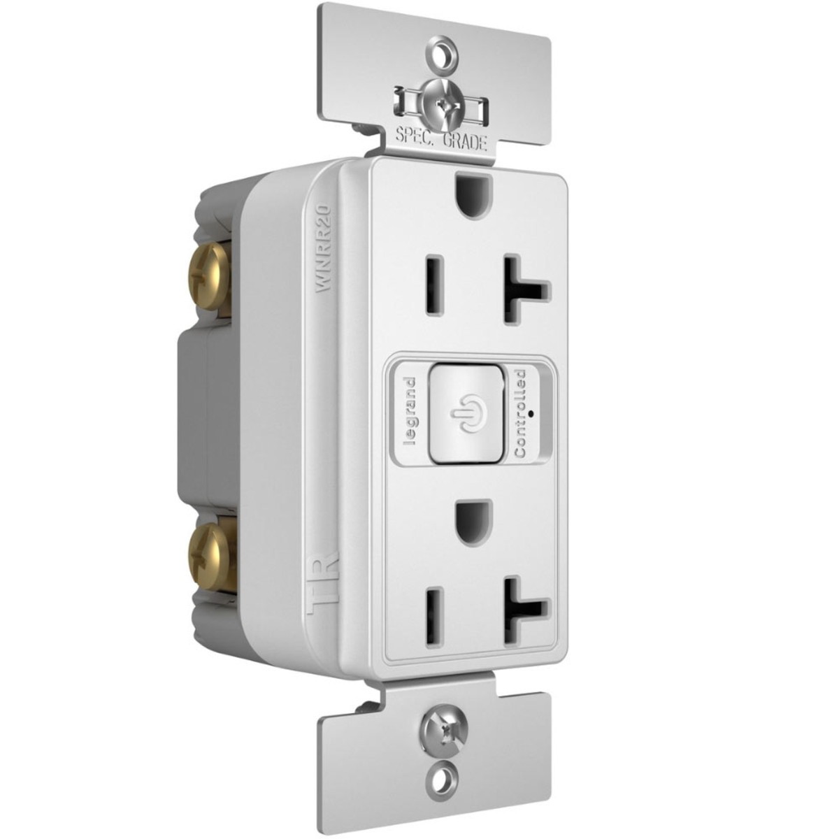 Legrand WNRR20WH Radiant 20 Amp Double Pole Smart Outlet With Netatmo ...