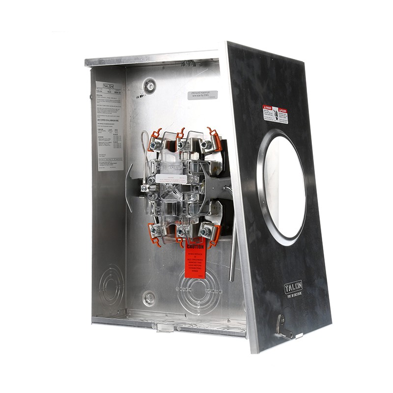 Siemens 41405-025F 600 VAC 200 Amp 1-Phase 3-Wire Bypass Ringless Meter ...