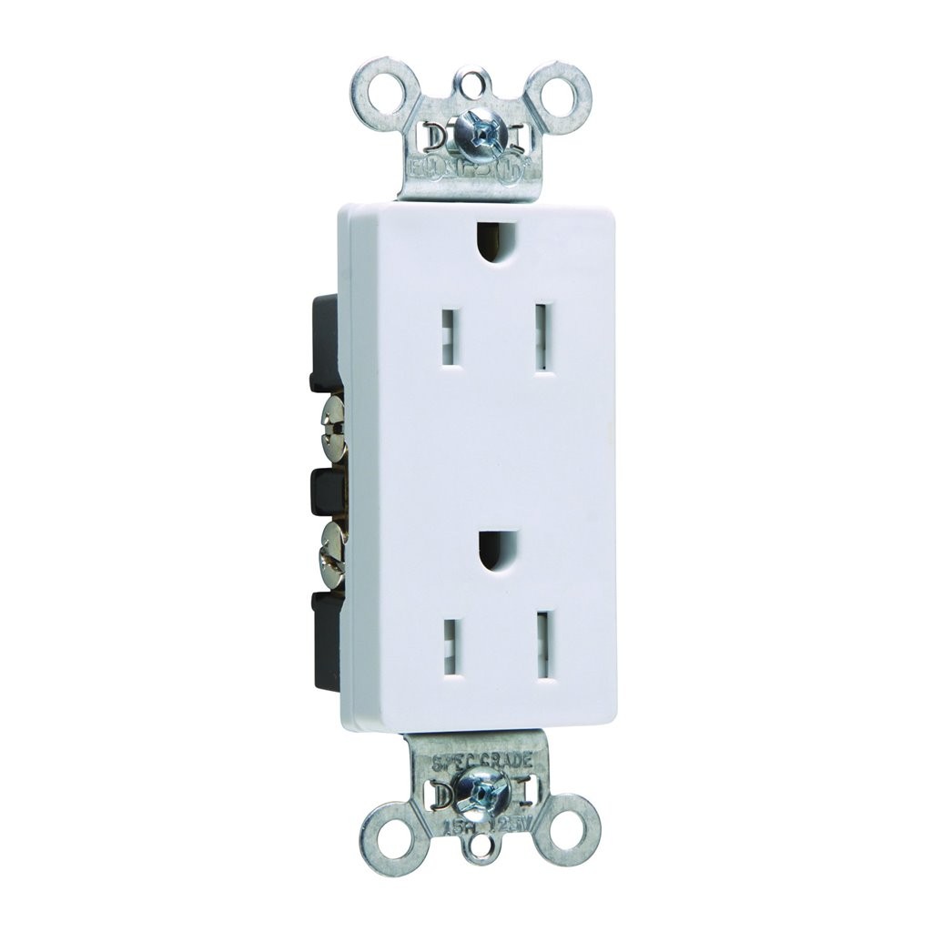 Legrand TR26252W Pass And Seymour Commercial Tamper-Resistant Decorator ...