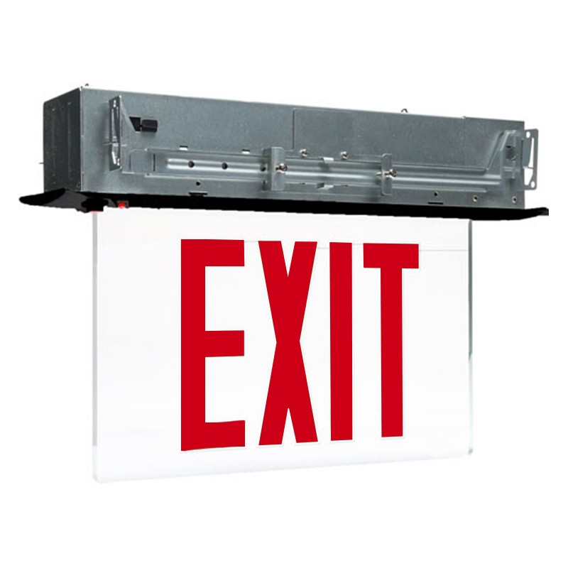 Profusion LED RELZXTE1RMB Single Face, Red Letters, Recessed Edgelit ...