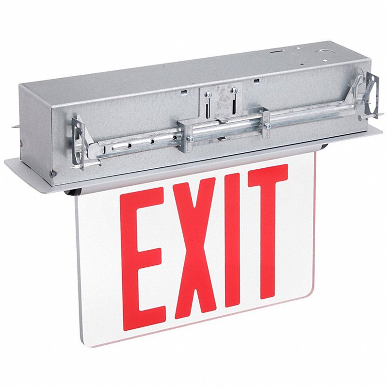 Profusion LED RELZXTE2RWA Double Face, Red Letters, Recessed Edgelit ...