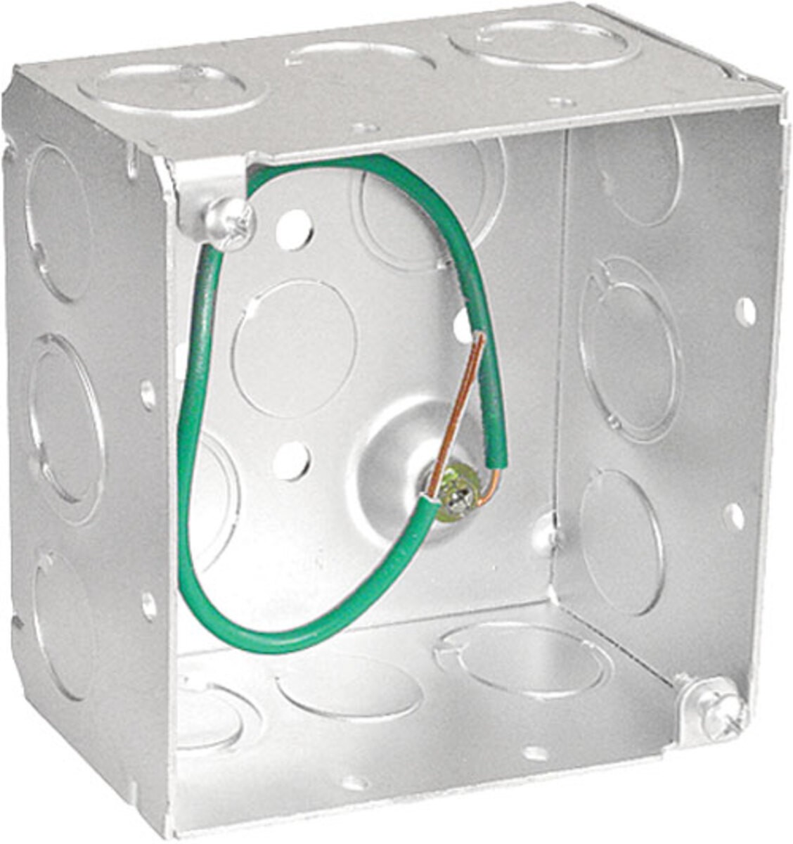 Garvin Southwire 4 Square Junction Box 2-1/8 Inch Deep With Pre ... Garvin Southwire 4 Square Junction Box 2-1/8 Inch Deep With Pre ...