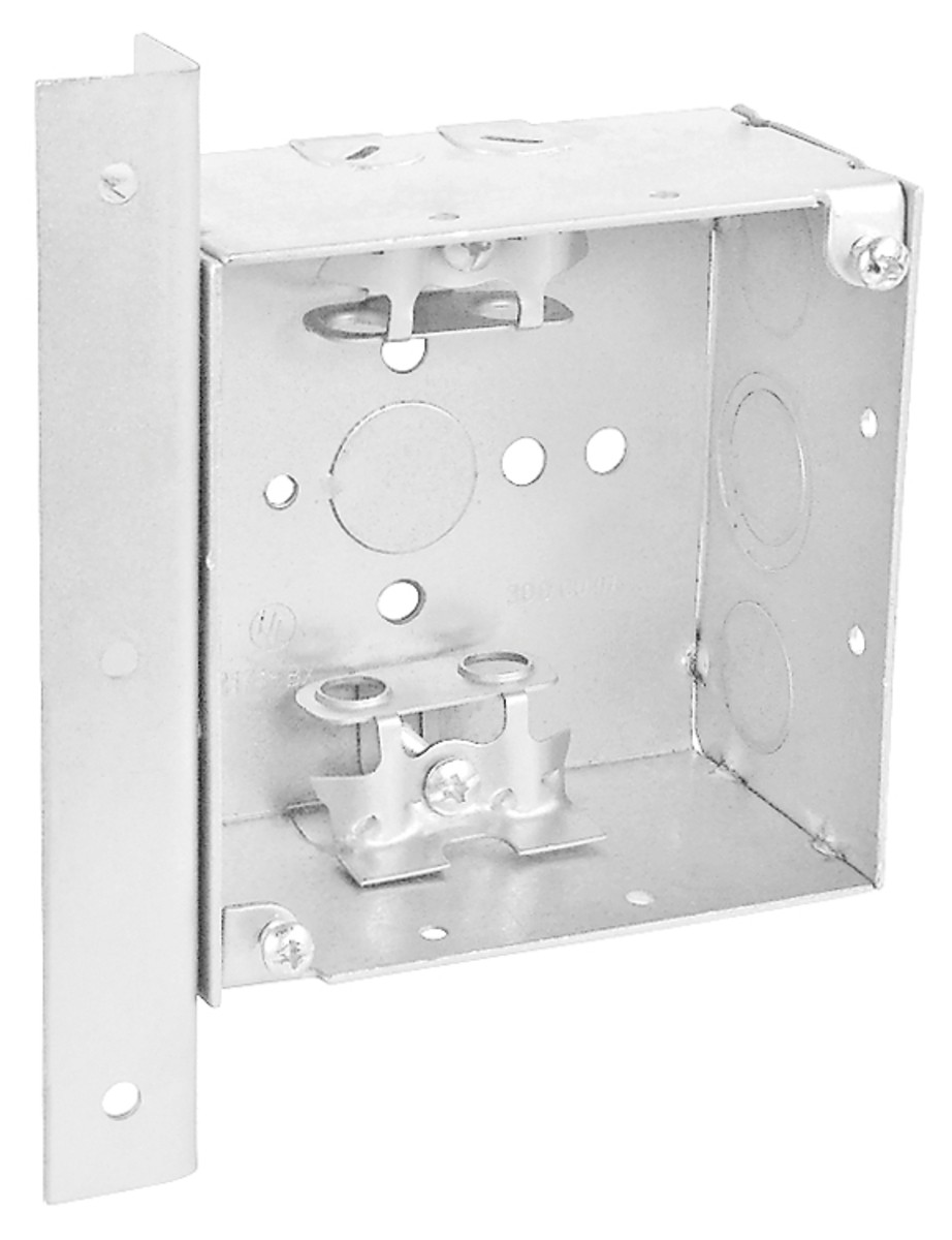 Garvin Southwire 4 Square Junction Box 2-1/8 Inch Deep With MC/BX ...