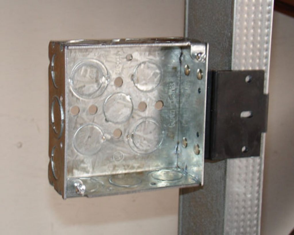 Garvin Southwire 4 Square Junction Box 2-1/8 Inch Deep With Metal Stud ...