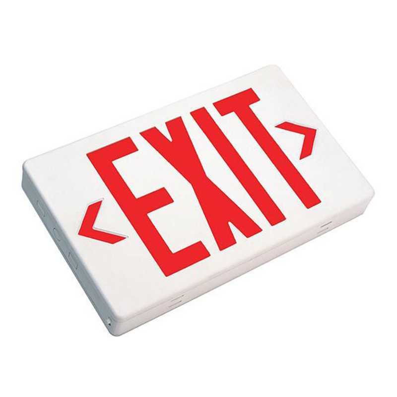 Profusion LED EZXTEU2RW2C Red/White Thermoplastic Exit Sign Dual Circuit