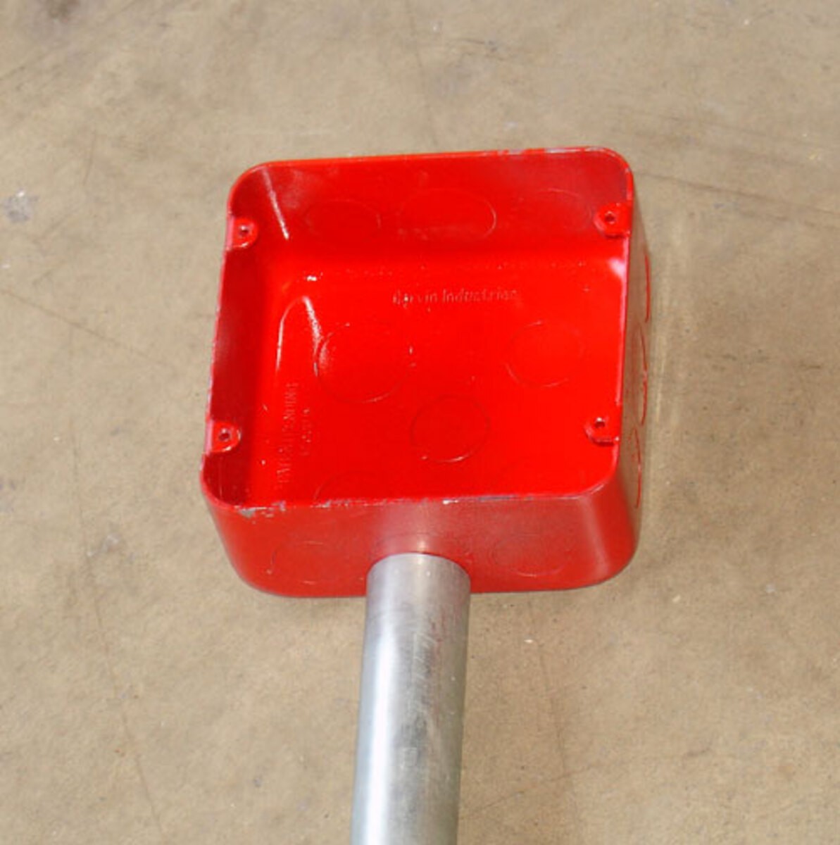 Garvin Southwire 4-11/16 Drawn Junction Box Red 2-1/8 Inch Deep 1/2 And ...