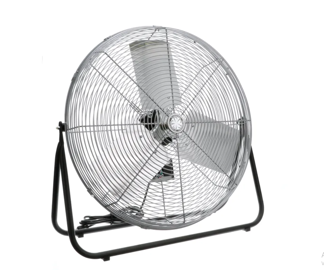 TPI Corporation F24TE 24″ Industrial Floor Fan 1/8 HP, 3 Speed, 120V ...
