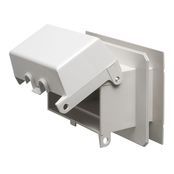 Arlington F8091H Horizontal One-piece Outlet Box for Siding
