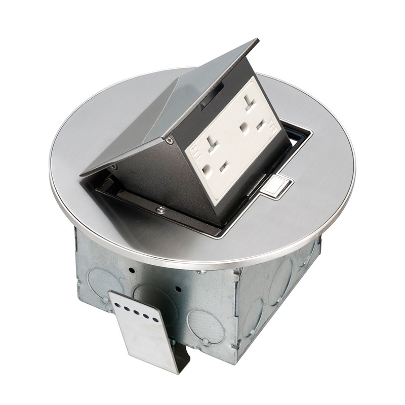 Arlington FLBT4465SS Round Stainless Steel Counter Top Box