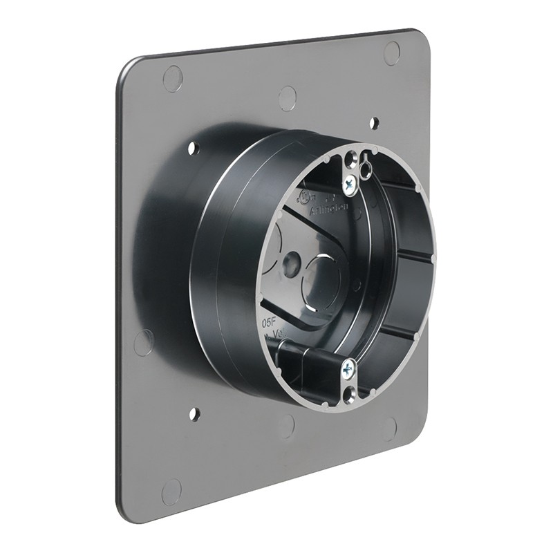 Arlington FR405F Round Non-Metallic Flange Box for Flat or Stucco Surfaces