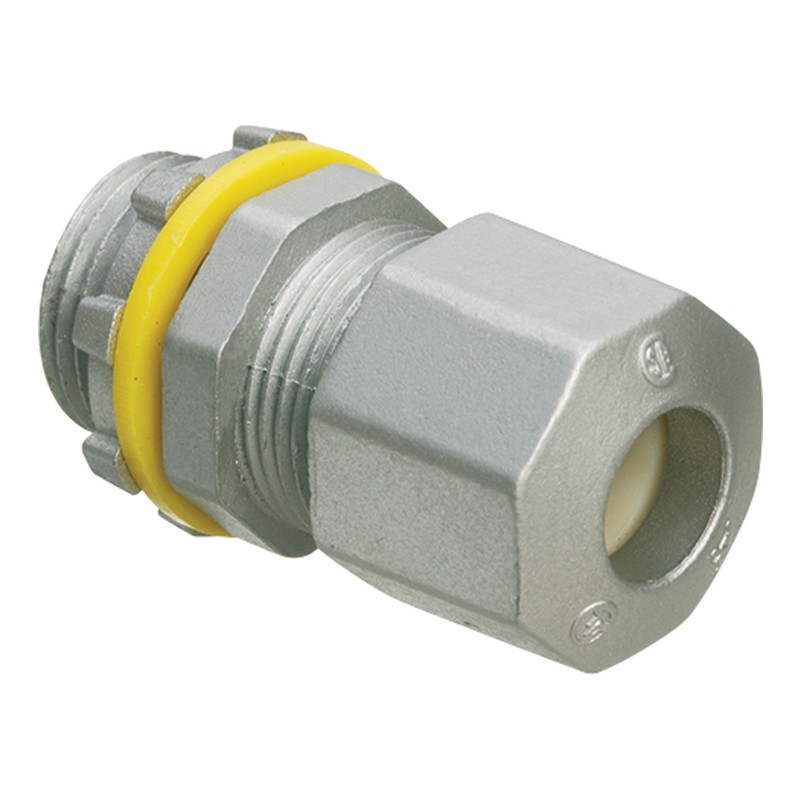 Arlington LPCG503Z 1/2in Low-Profile Strain Relief Zinc Cord Connector