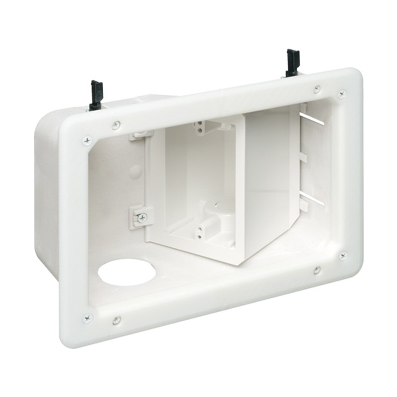 Arlington TVB712 Recessed TV Box with Angled Openings