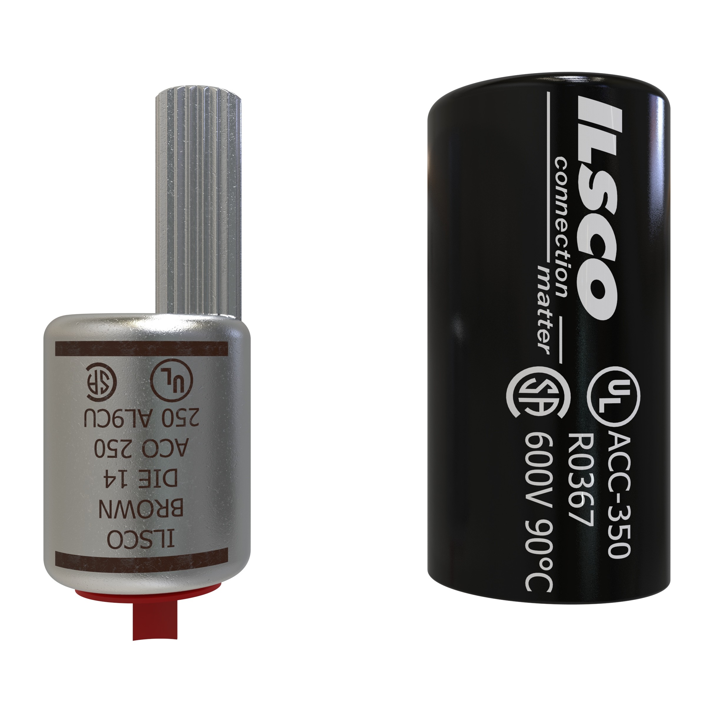Ilsco ACO-250 Aluminum Compression Pigtail Adaptor Offset, Conductor ...