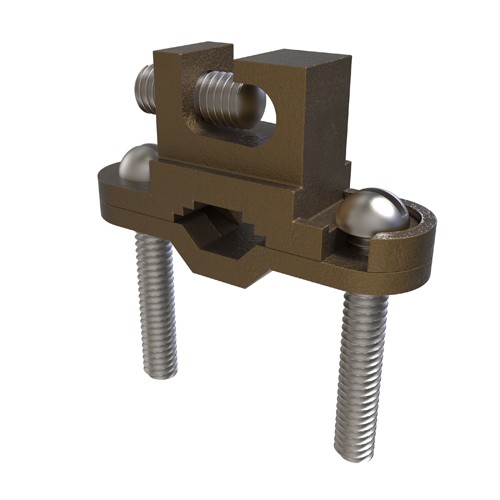 Ilsco BGC-2PS-DB Permaground Bronze Ground Clamp