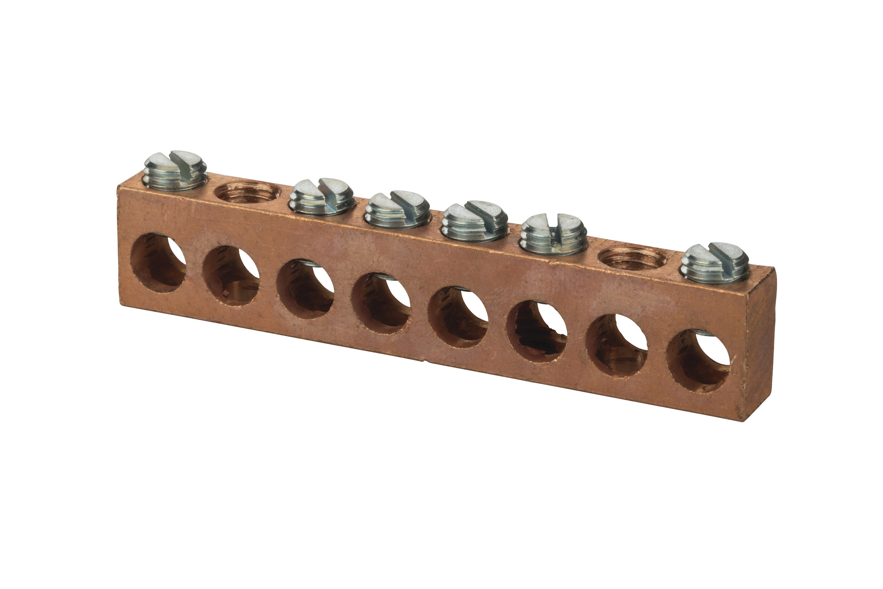 NSI Industries 2C-14-827 2-14 Awg 8 Position Copper Neutral Bar