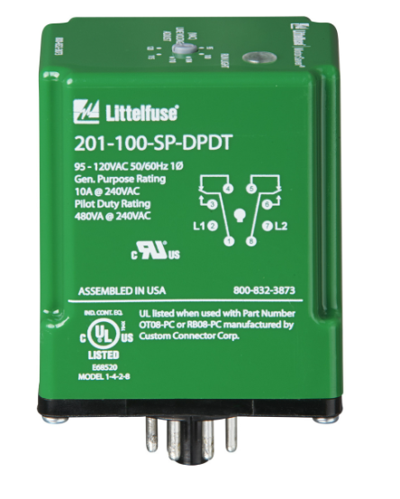 LITTLEFUSE 201-200-SP-DPDT SYMCOM PROTECTION RELAYS 201 SERIES