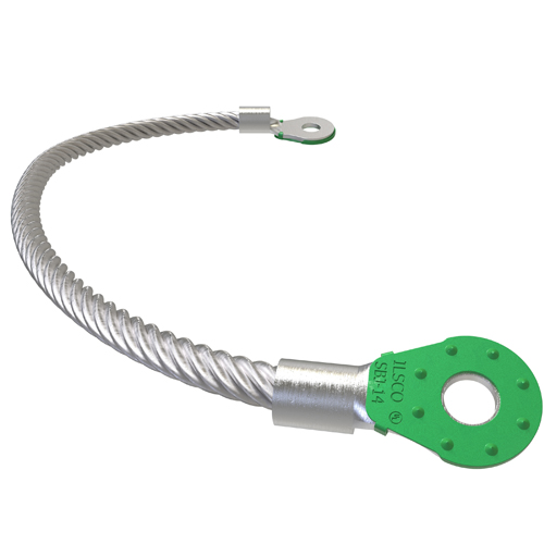 Ilsco SBJ-14-712 Copper Surface Bonding Jumper, 2 Holes, 1/4in Bolt ...