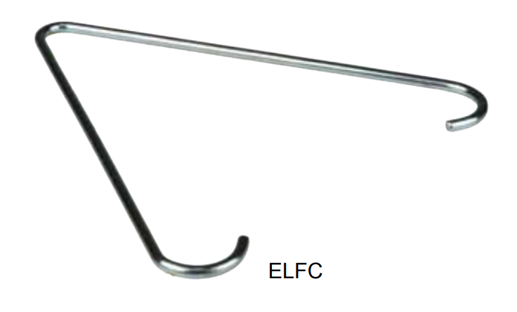 ELITE COMPONENTS ELFC FLUORESCENT LIGHT FIXTURE HANGER, SIDE MOUNT